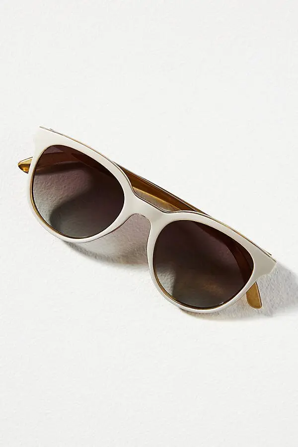 SUNSKI Makani Round Sunglasses - Ivory