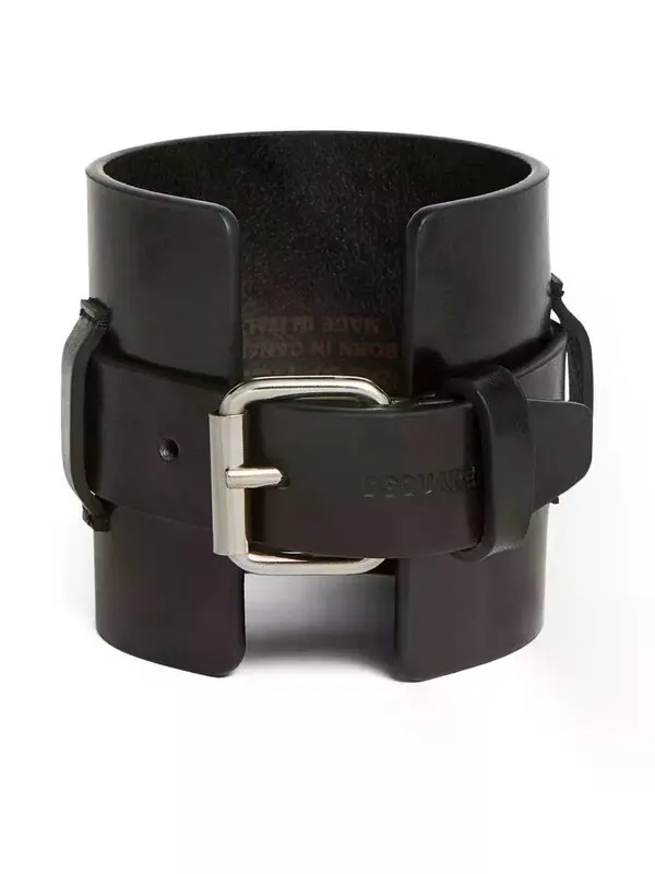 Dsquared2 Leather Cuff - Black