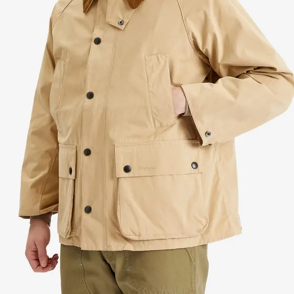 Barbour Peached Bedale Casual Jacket - Stone - 30% Off