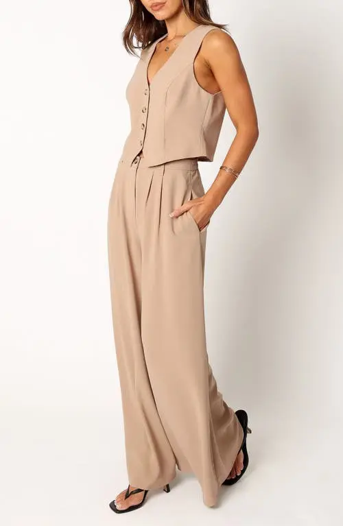 PETAL & PUP Camille Vest And Wide Leg Pants Set