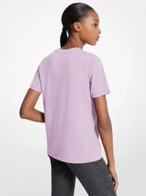 Michael Kors Sequined Logo T-shirt - Purple