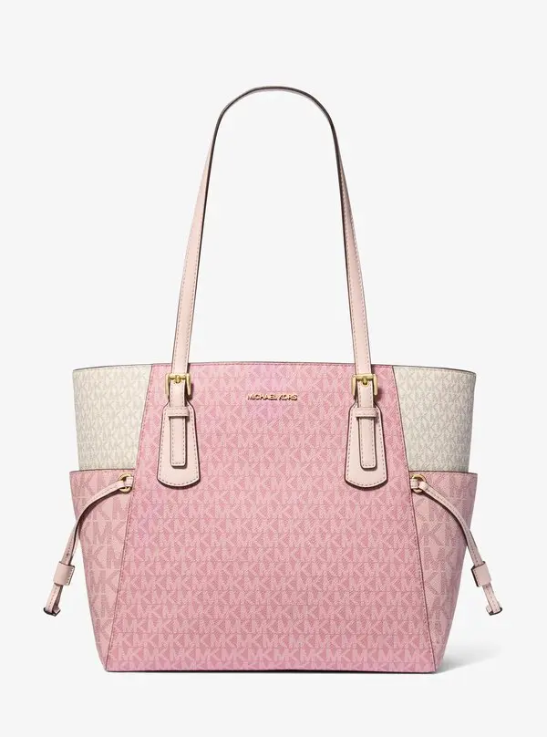Michael Kors Voyager Large Color-block Logo Tote Bag - Pink