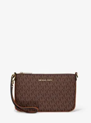 Michael Kors Jet Set Small Signature Logo Convertible Wristlet