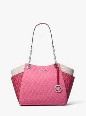 Michael Kors Jet Set Large Signature Logo Shoulder Bag