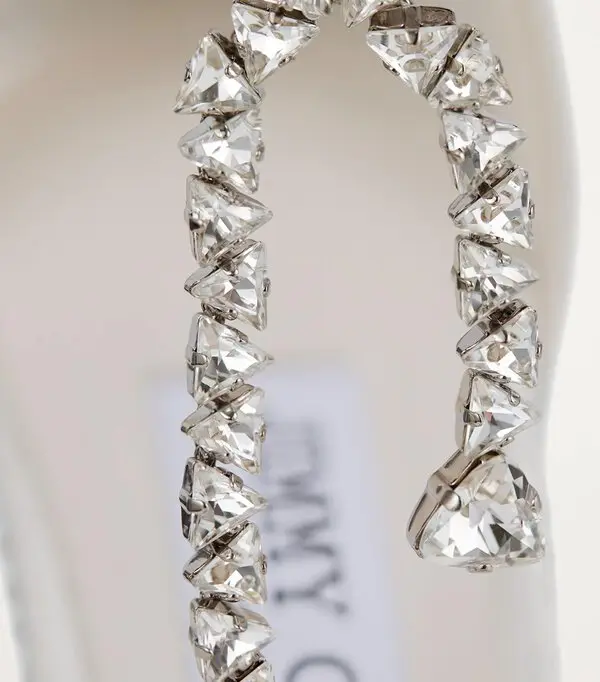 JIMMY CHOO Stevie 100 Embellished Pumps - Ivory