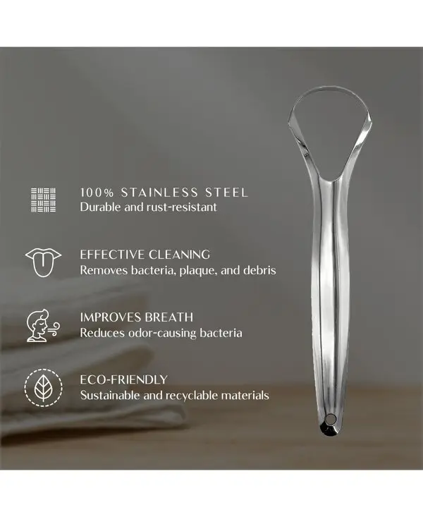 PURSONIC Stainless Steel Tongue Cleaner – 2 Pack