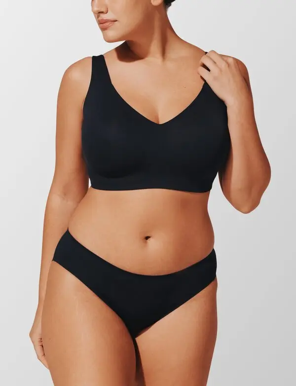 THIRDLOVE Comfortstretch Smoothing Wireless Bra - Black