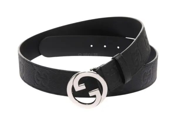 Gucci Printed Leather Belt Bag - Black