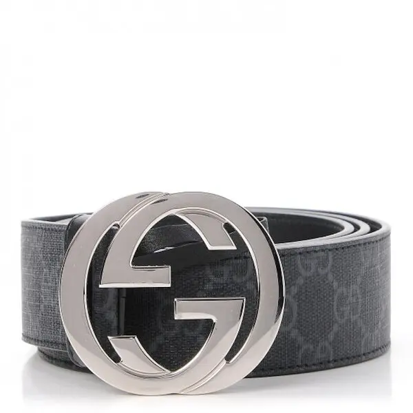 Gucci Interlocking G Belt Gg Supreme - Black