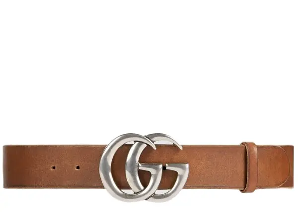 Gucci Gg Marmont Reversible Thin Belt - Cuir
