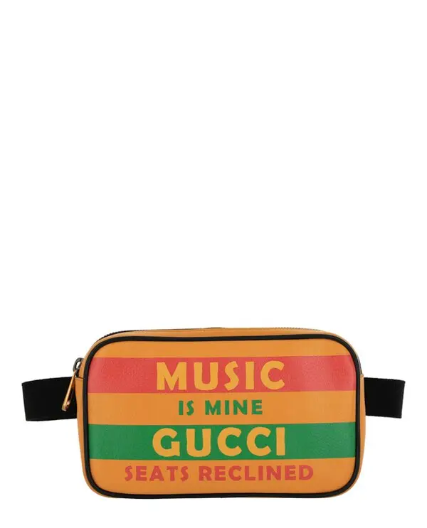Gucci Gancini Leather Belt - Yellow