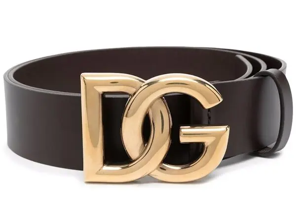 Dolce & Gabbana Logo Belt - Brown