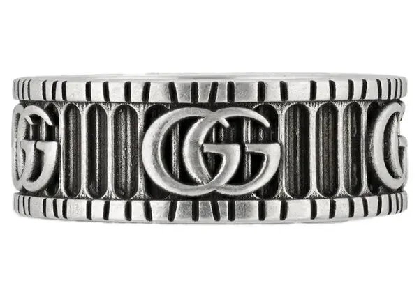 Gucci Ring With Double G - Silver