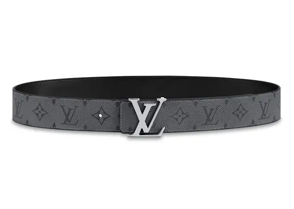 LOUIS VUITTON Reversible Belt Initiales Eclipse Reverse 40mm - Gray