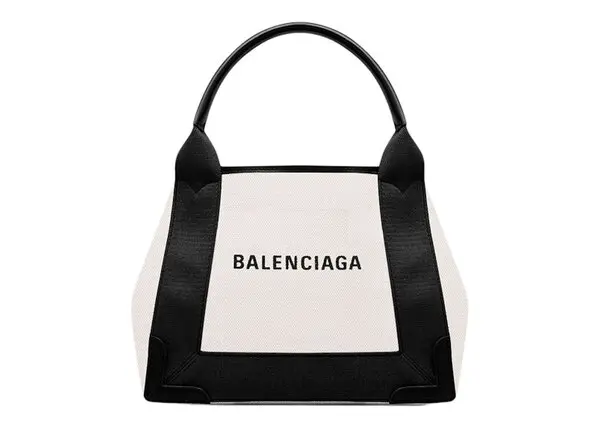 Balenciaga Cabas Tote Bag Xs - Light Beige/black