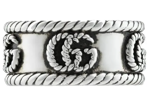 Gucci Double G Ring - Silver