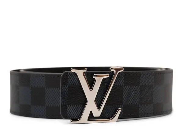 Gucci Double G Buckle Textured Leather Belt - Blue/black