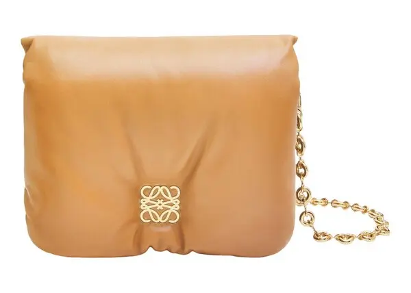 Loewe Puffer Goya Shoulder Bag - Camel
