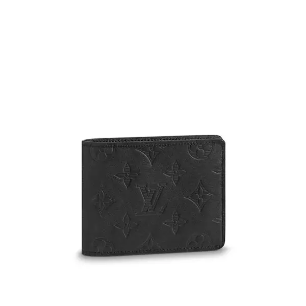 LOUIS VUITTON Ple Wallet Monogram Shadow - Black