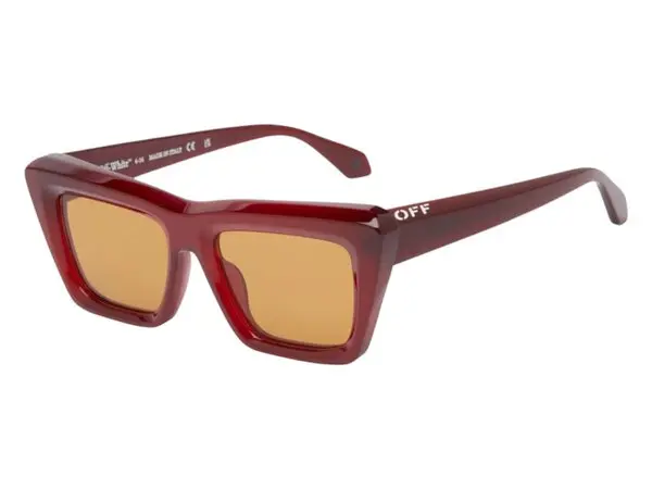 Off-White Hampton Sunglasses - Burgundy Camel (oeri13lf24pla0012862/fr)