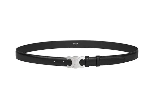 Saint Laurent Square Buckle Belt - Black