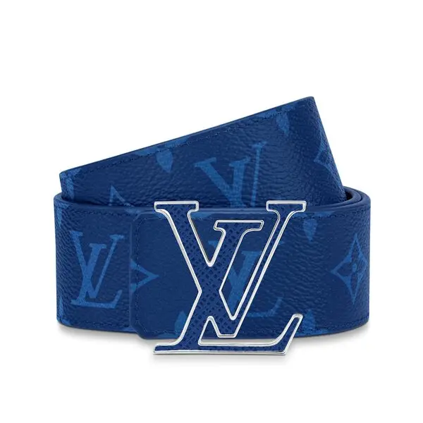 LOUIS VUITTON Initiales Reversible Belt - Blue
