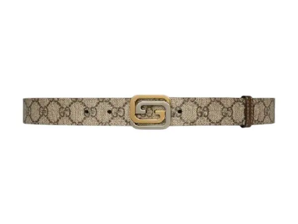 Gucci Gg Marmont Reversible Belt - Beige/ebony