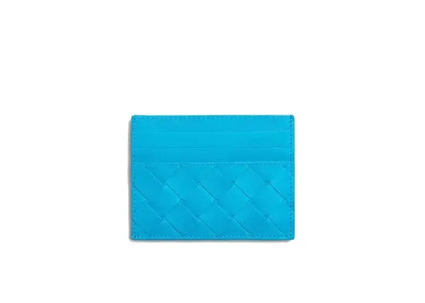 Bottega Veneta Intrecciato Card Case - Pool