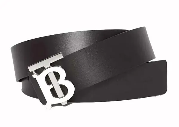 Burberry Tb Buckle Belt - Black