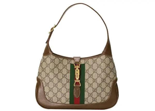 Gucci Jackie 1961 Small Shoulder Bag Gg Supreme - Beige/ebony