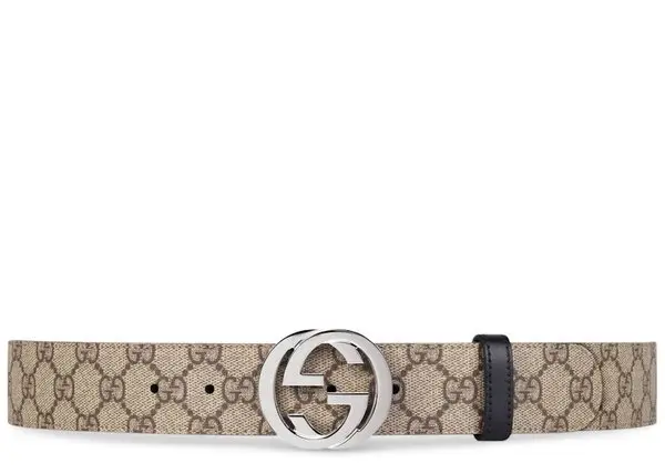 FERRAGAMO Reversible Gg Supreme Belt - Brown/black