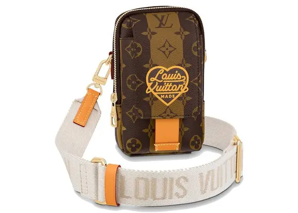 LOUIS VUITTON X Nigo Flap Double Phone Pouch - Brown