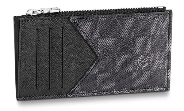 LOUIS VUITTON Coin Card Holder Damier Graphite - Grey/black
