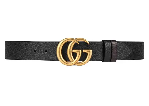 Gucci Gg Marmont Reversible Belt - Black/brown
