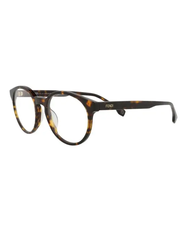 Fendi Round Havana Eyeglasses - Havana Havana Transparent (fe50031i/052)