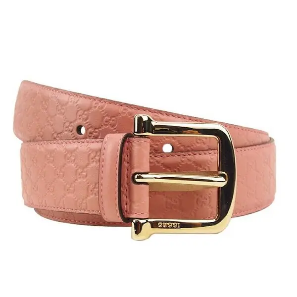 Gucci Signature Belt Guccissima Embossed - Pink