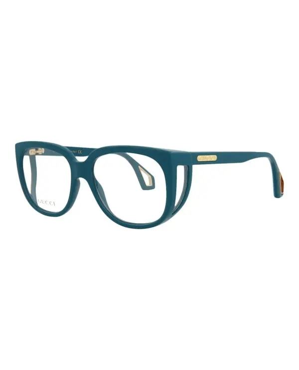 Gucci Square Frame Eyeglasses - Blue/transparent (gg0470o