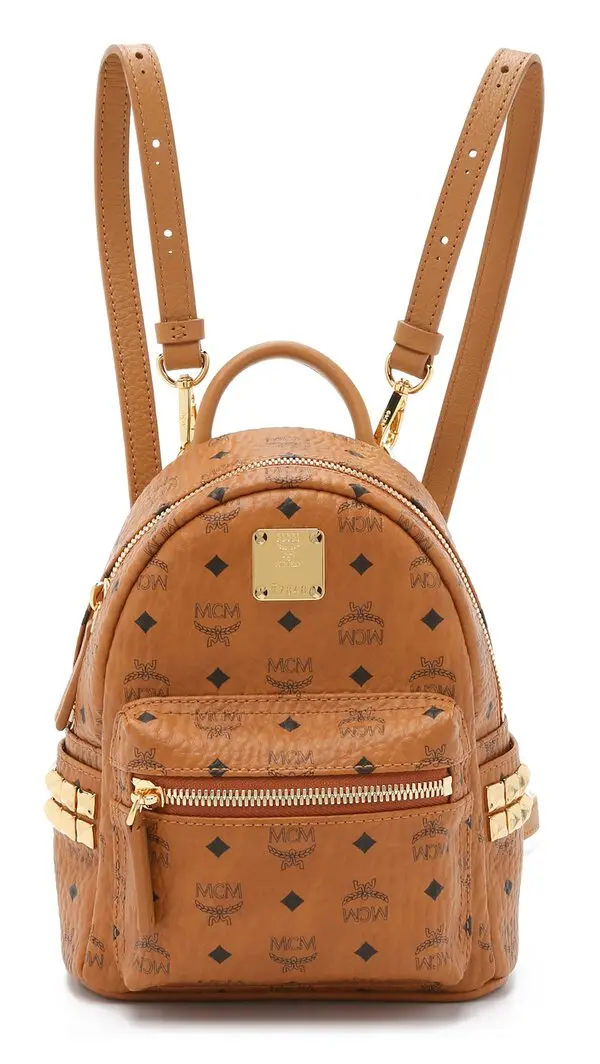 Mcm Stark Backpack Visetos Side Studs Bebe Boo