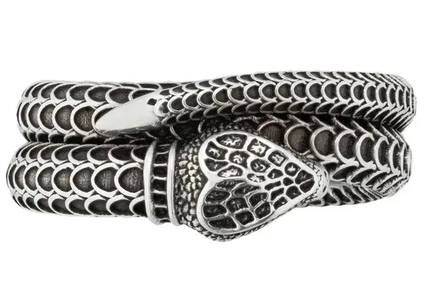 Gucci Garden Snake Ring - Silver