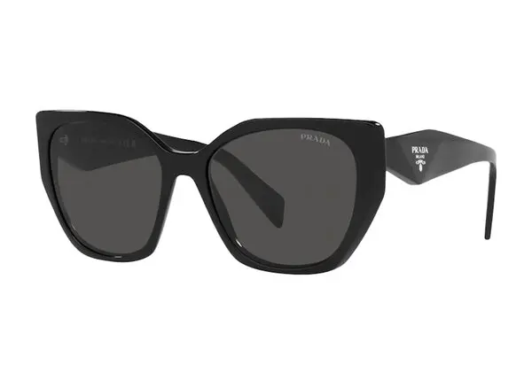 Prada Geometric Square Sunglasses - Black (spr19z)