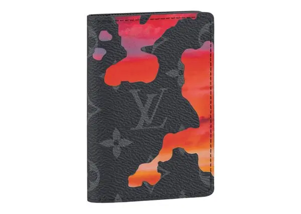 LOUIS VUITTON Pocket Organizer Sunrise Monogram Eclipse - Black/grey/red