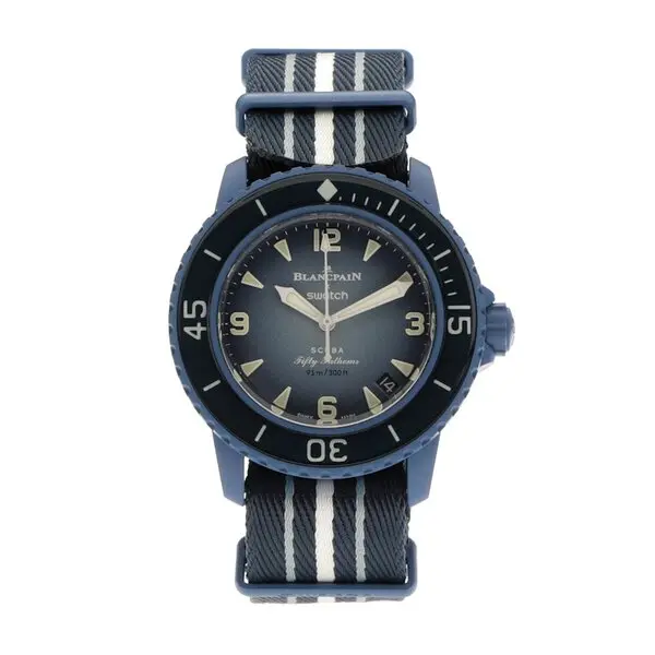 SWATCH Blancpain X Scuba Fifty Fathoms Atlantic Ocean Watch - Bioceramic