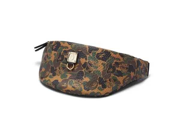Mcm X Bape Stark Belt Bag - Bape Camo