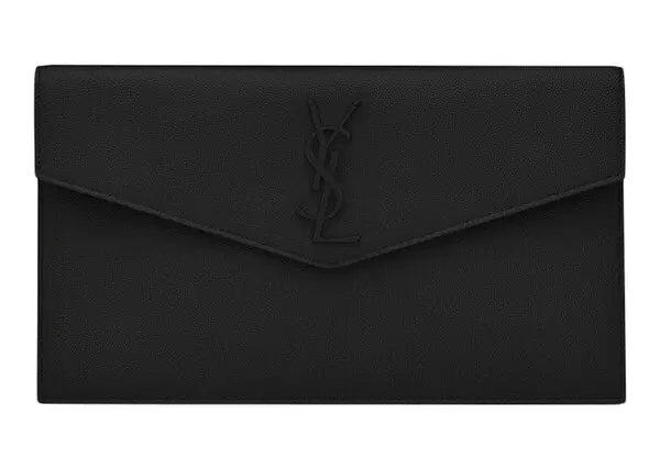 Saint Laurent Uptown Pouch De Poudre Embossed - Black