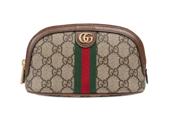 Gucci Ophidia Gg Medium Cosmetic Case - Beige/ebony