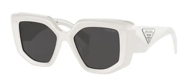 Prada Square Frame Sunglasses - White (pr14zs/1425s0/50)