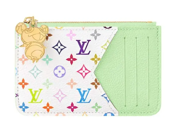LOUIS VUITTON X Takashi Murakami Romy Card Holder - Green Tea/white Multicolored