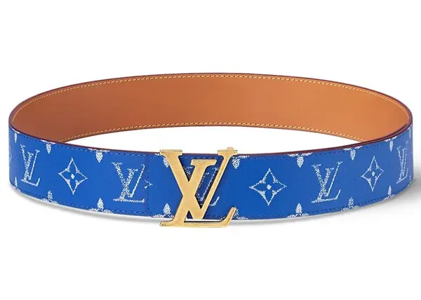 LOUIS VUITTON Initiales 40mm Reversible Belt - Blue