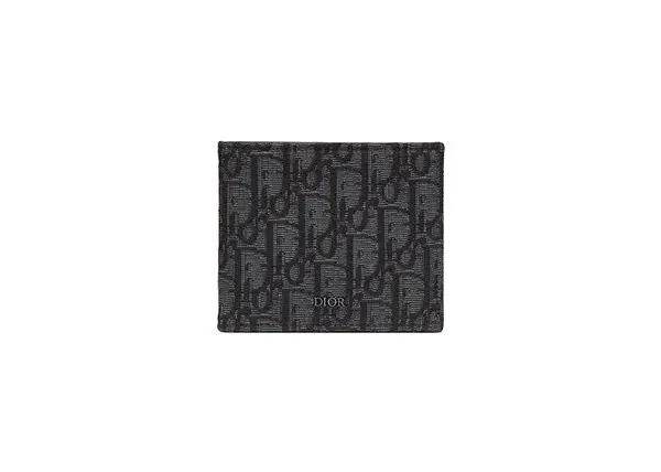 Dior Wallet - Black Dior Oblique Jacquard