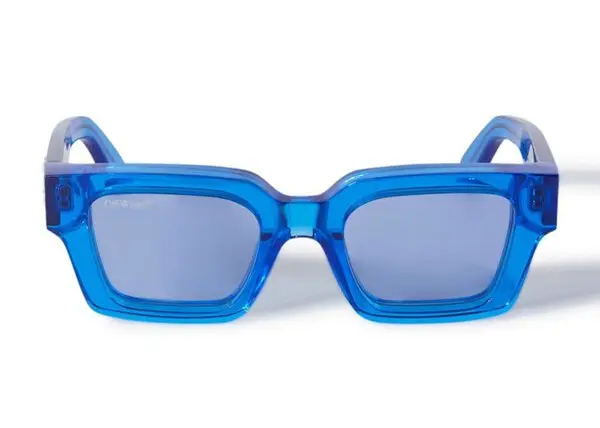 Off-White Virgil Rectangle Sunglasses - Transparent Blue/blue (oeri008c99pla0024545)